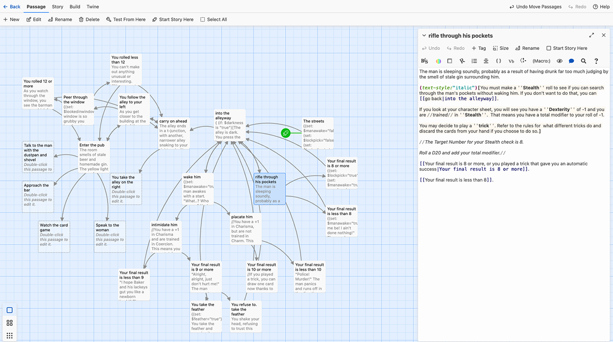 Dev diary - Time for Twine - KeithDEdinburgh